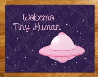 Welcome tiny human | Etsy