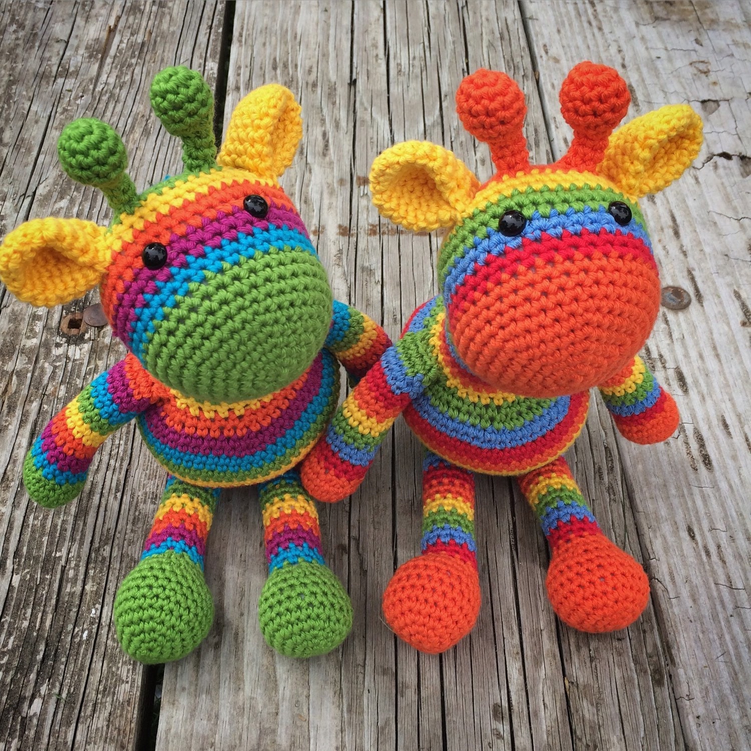 Crochet Giraffe Toy by StrictlyYarn on Etsy