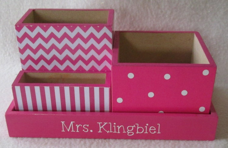 Personalized Desk Organizer Office or Home Organizer by msw2011