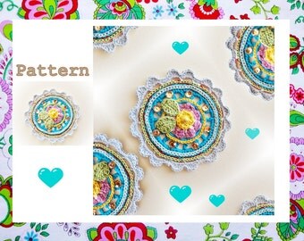 Unique mandala crochet pattern related items | Etsy