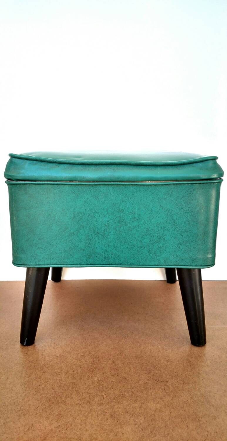 Vintage Mid Century Foot Stool Sewing Box – Haute Juice
