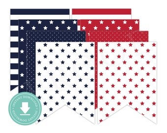 Patriotic bunting | Etsy
