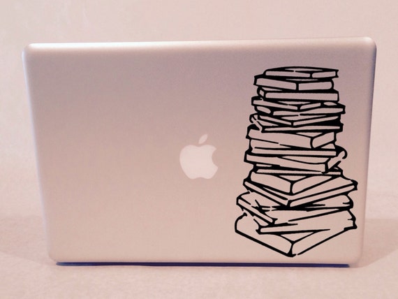 Stack of Books Vinyl Decal