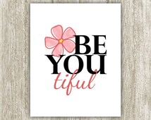 Unique be you tiful decor related items | Etsy