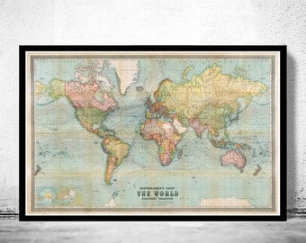 Old world map | Etsy