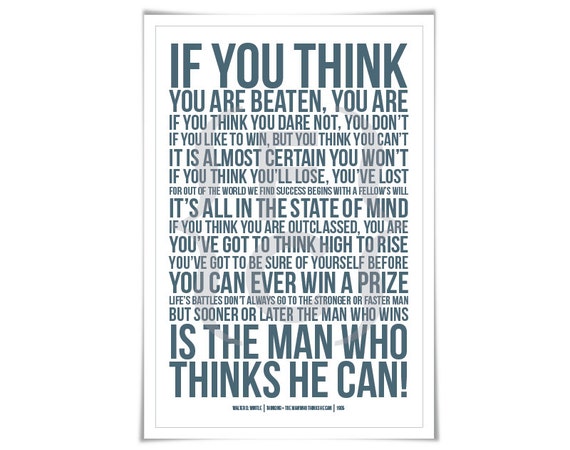 Man Who Thinks He Can Art Print Walter D Wintle