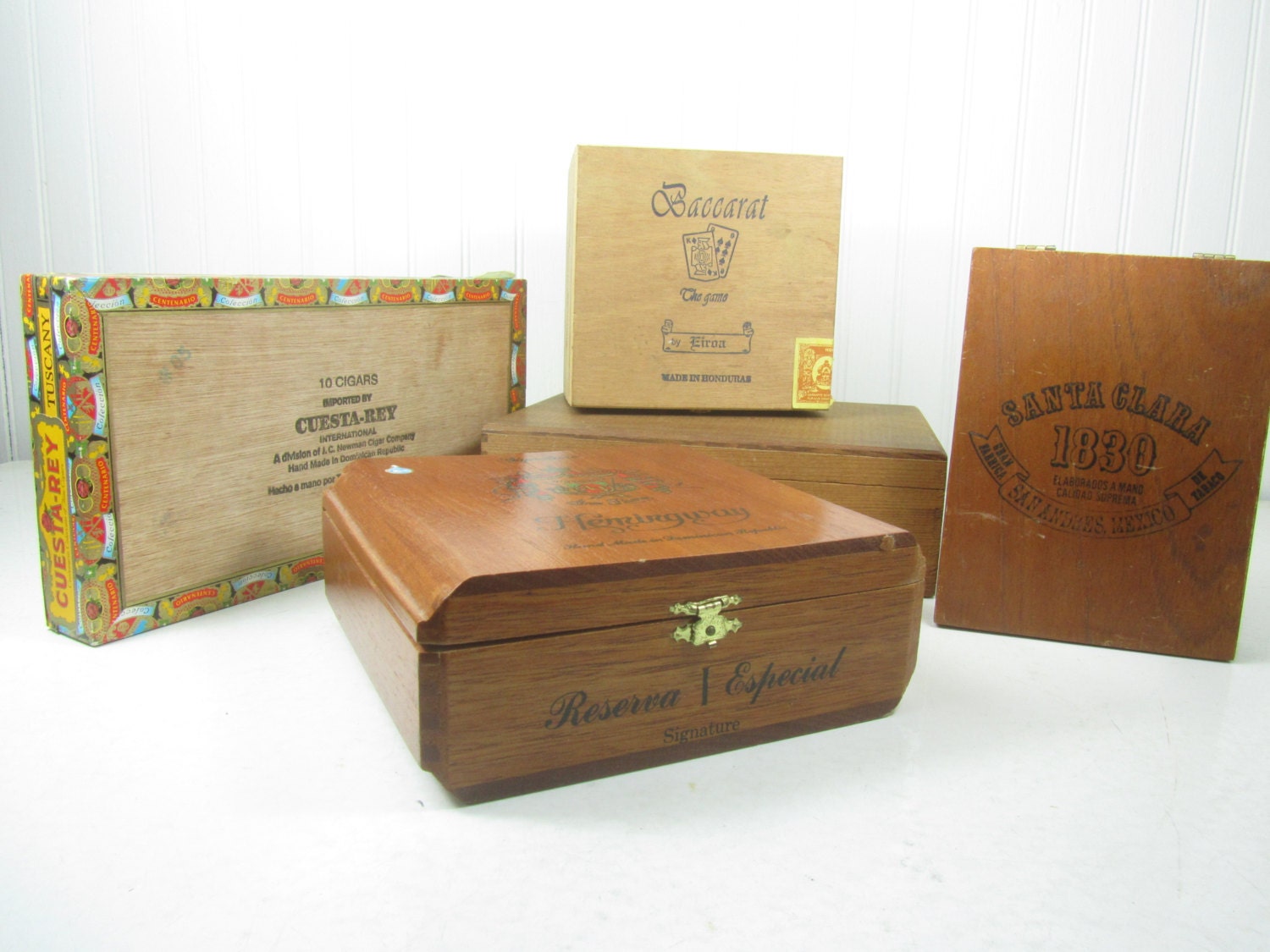 Cigar Box Collection, wood box, collectable box,Man Cave, Rustic Decor ...