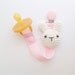 Bunny Pacifier Clip Bunny Paci Clip Ribbon Pacifier Clip