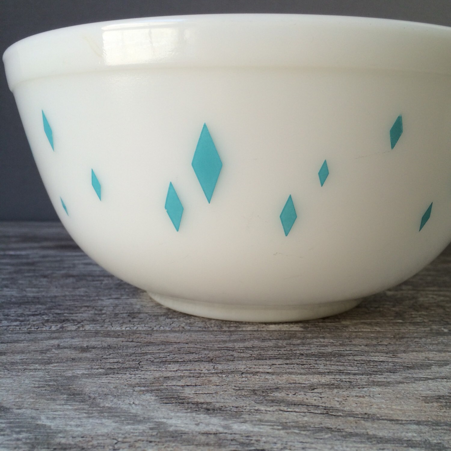 RESERVED or Katie Z Turquoise Diamonds Pyrex Promotional