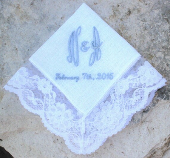 LACE HANDKERCHIEF For the Bride Wedding by FlipFlopsforAllShop