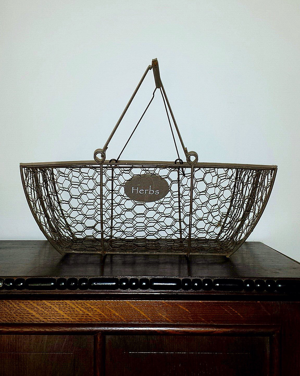 Vintage Wire Baskets with Handle Herbs Garden Fruit *FREE SHIPPING ...