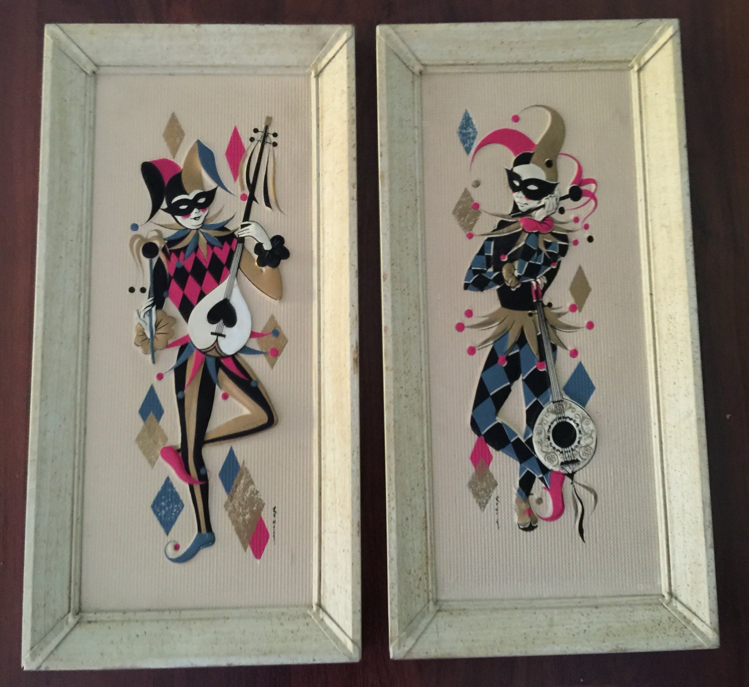 Mid Century Modern Harlequin Wall Art by MidCenturyMetropolis