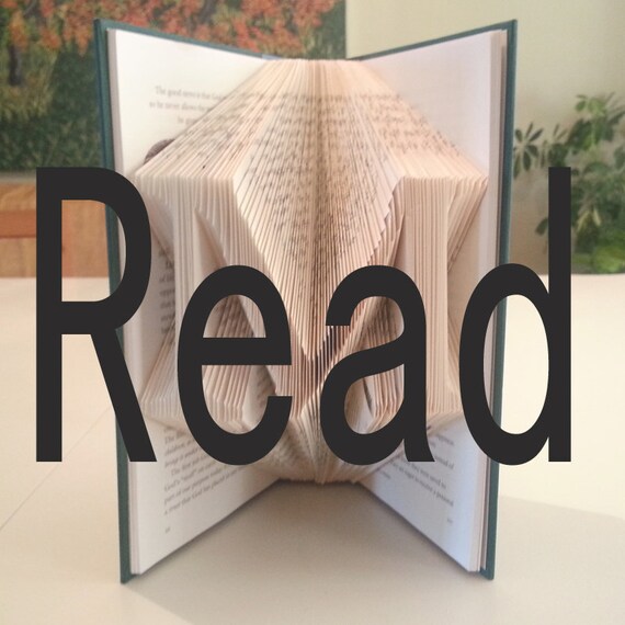 Book Folding Template: "Read" by DIYMarta