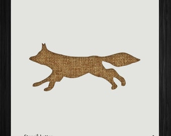 Fox stencil | Etsy