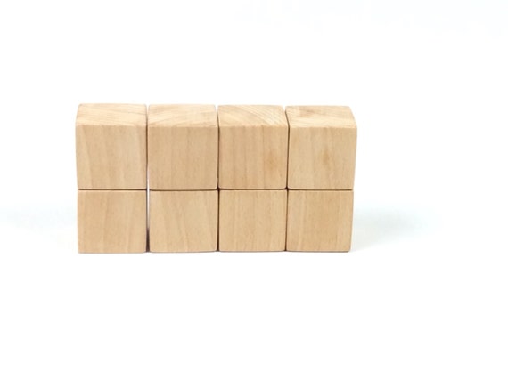 1 1/2 inch Wooden Blocks Unfinished Wooden Cubes Wood
