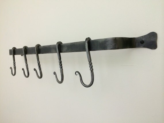 Pot rack Simple wrought iron pot rack forged pot rack