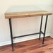 Items similar to Steel and Pine Wood Long Console / Bar Table on Etsy