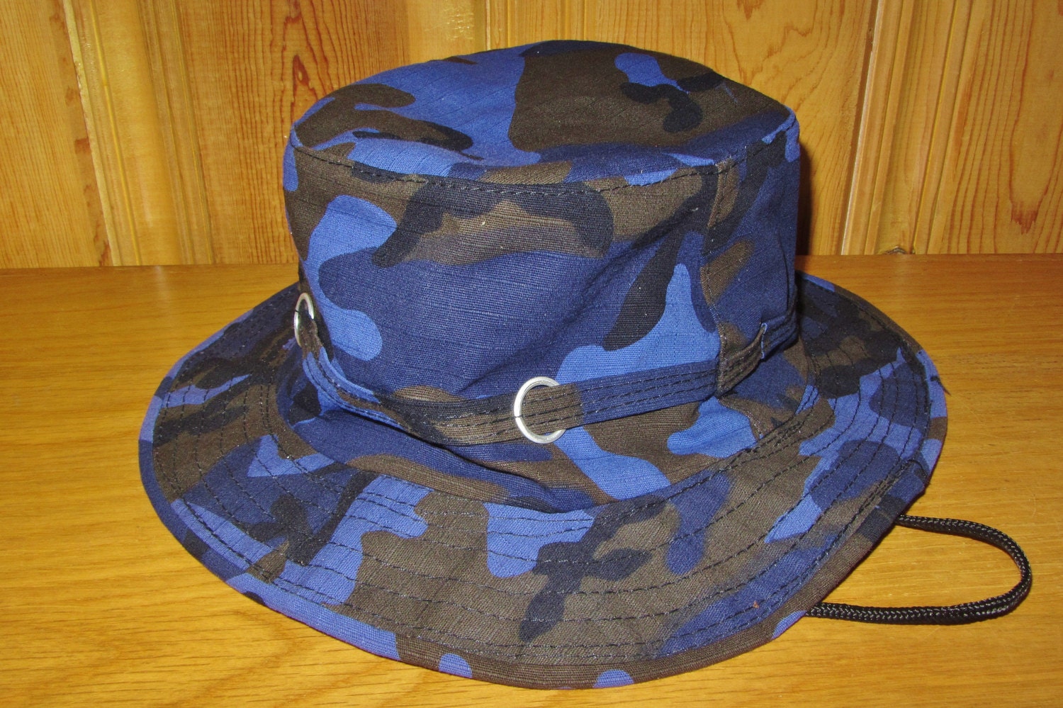 Army Navy Dark Blue Camouflage Boonie Hat Original Vintage Bucket Dress ...