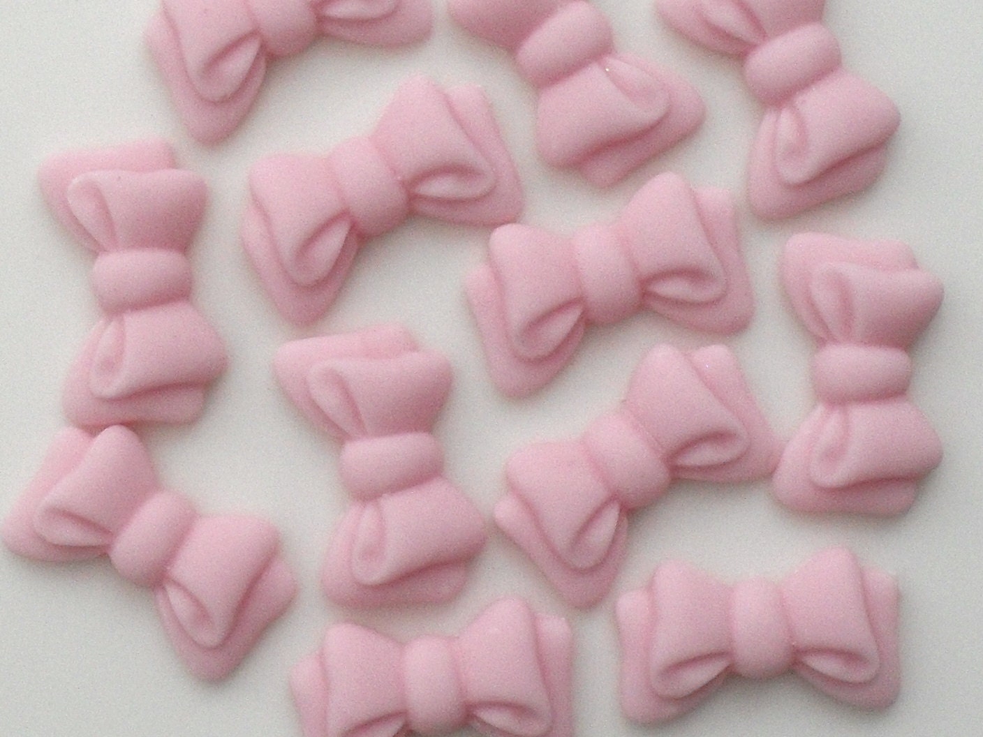 Edible fondat BOWS Light Pink choose set size handmade