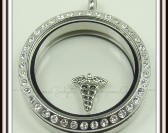 Military Banner Floating Charm for Glass locket / Floating