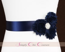 Popular items for navy blue sash on Etsy