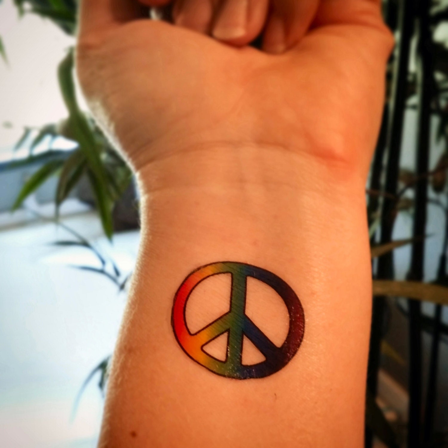 Peace Sign Armband Tattoos