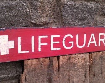 Lifeguard signs | Etsy