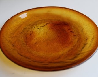 Amber textured glass | Etsy