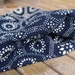 Nankeen Indigo Fabric by the Yard Hand Stenciled by NankeenDesign