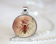 Popular items for queen bee necklace on Etsy