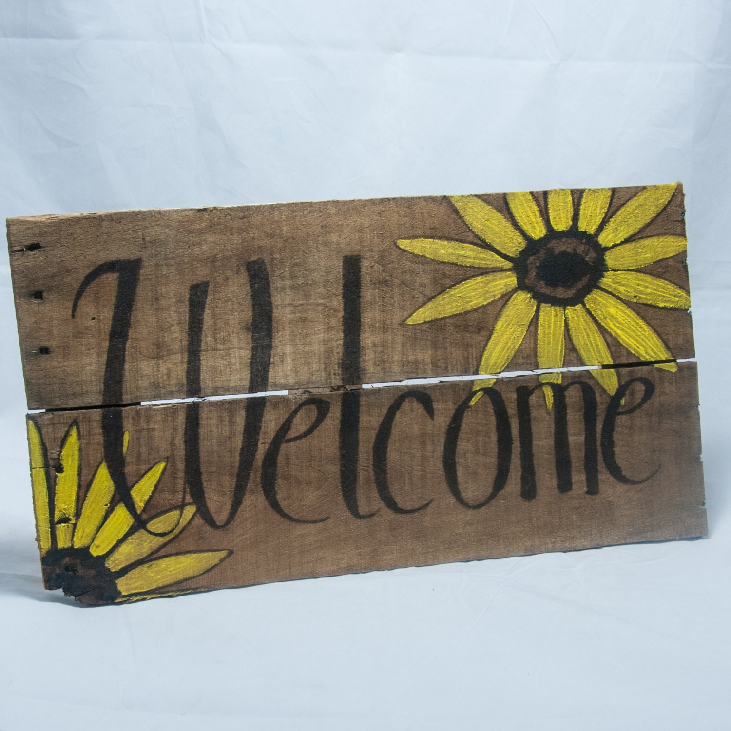 Welcome sign Rustic welcome sign Wood welcome by SimplyPallets