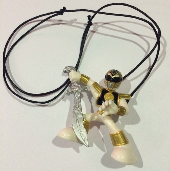 Items similar to White Power Ranger Necklace on Etsy