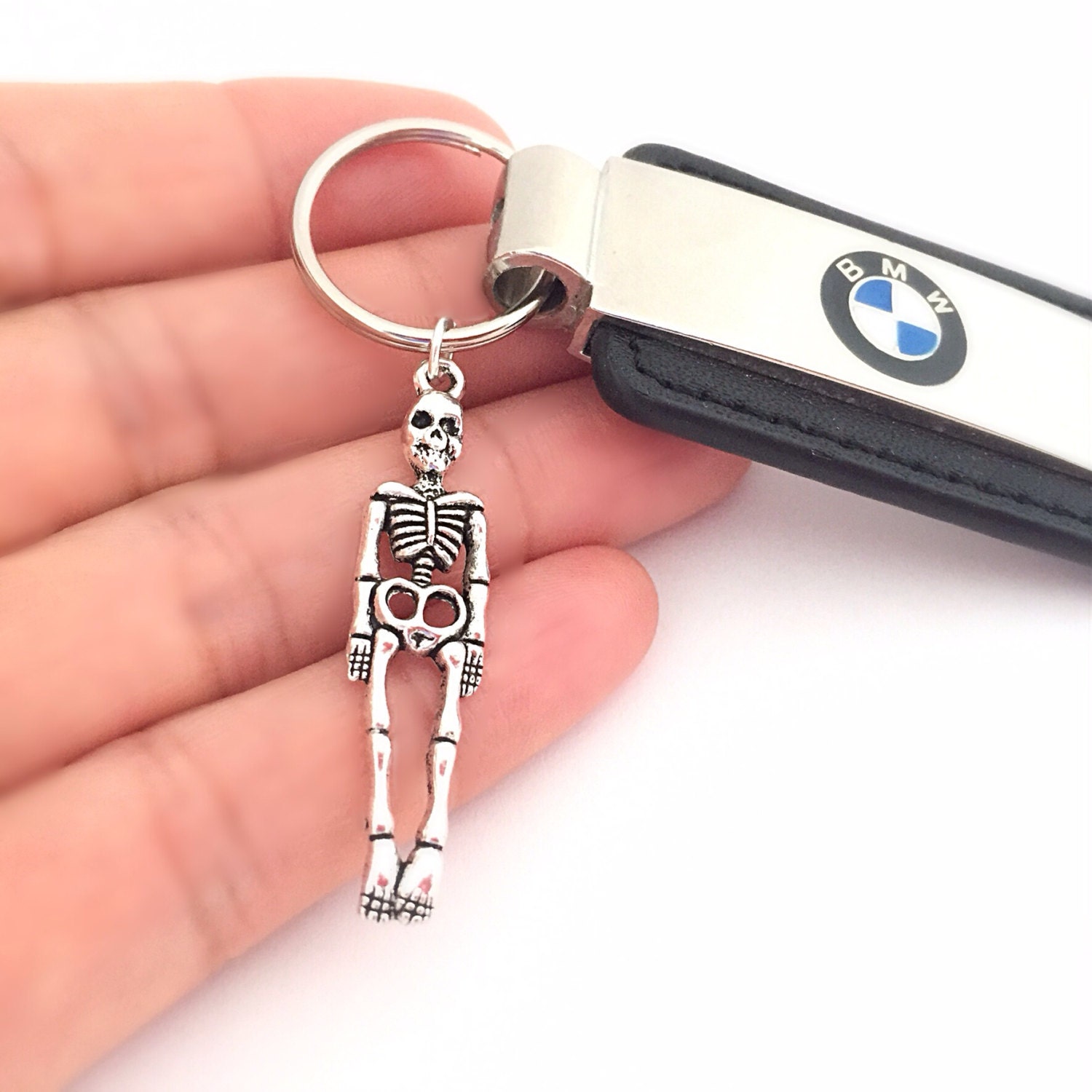 Human Skeleton Keychain Skeleton Body Keyring Gothic