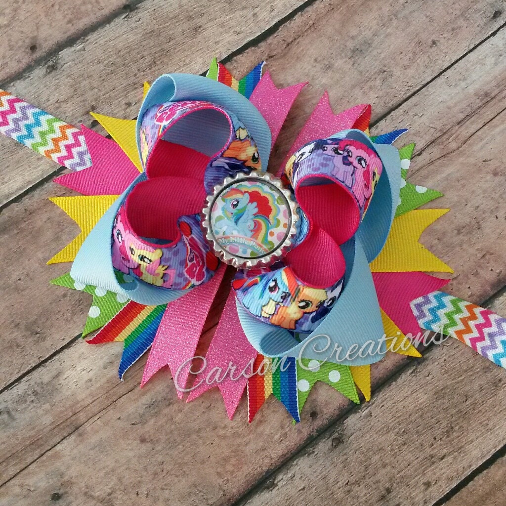 Large My little pony hair bow My little pony by CarsonCreations07