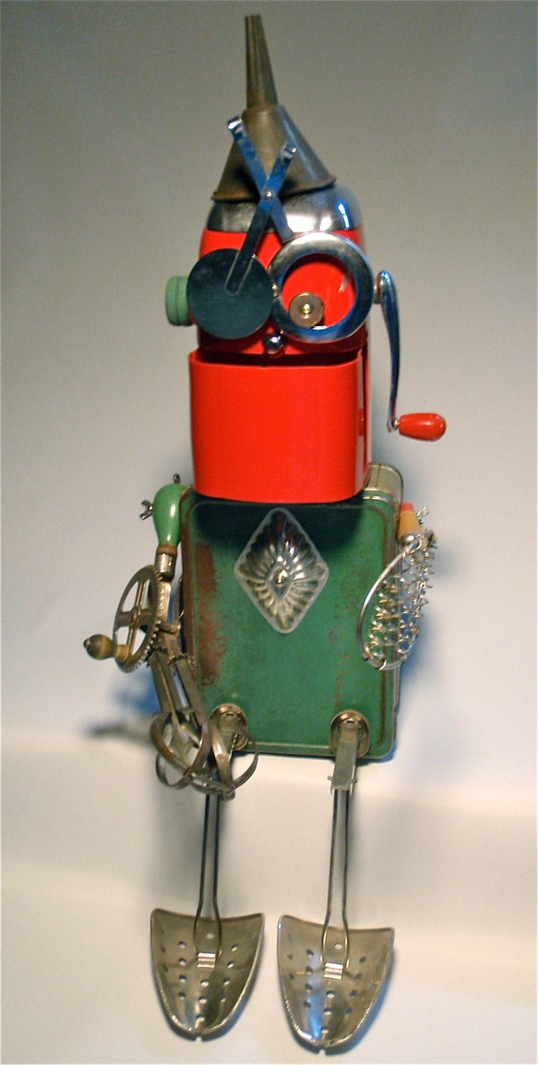 The Crusher Assemblage Art Robot Sculpture