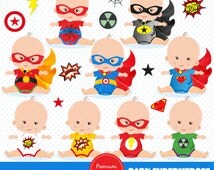 Popular items for superhero clipart on Etsy