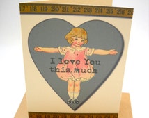 Popular items for paper doll card on Etsy