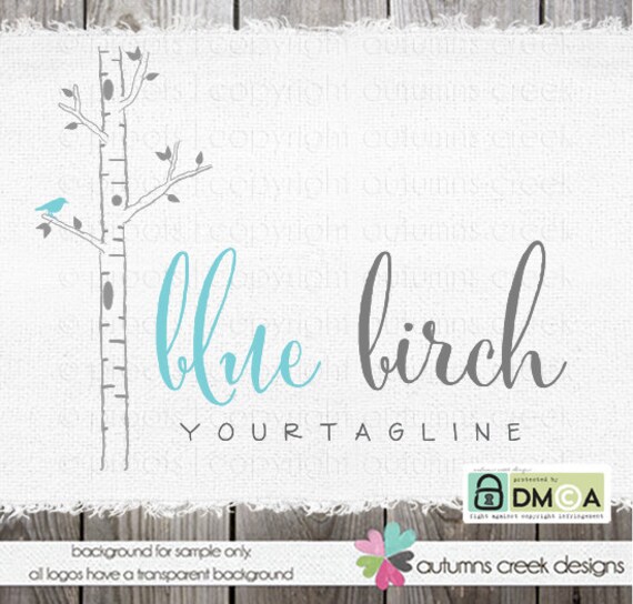 tree logo premade logo photography logo birch tree logo logo