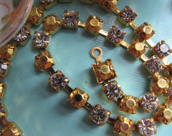 Rhinestone chain | Etsy