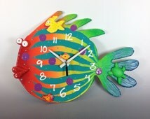 Popular items for fish clock on Etsy