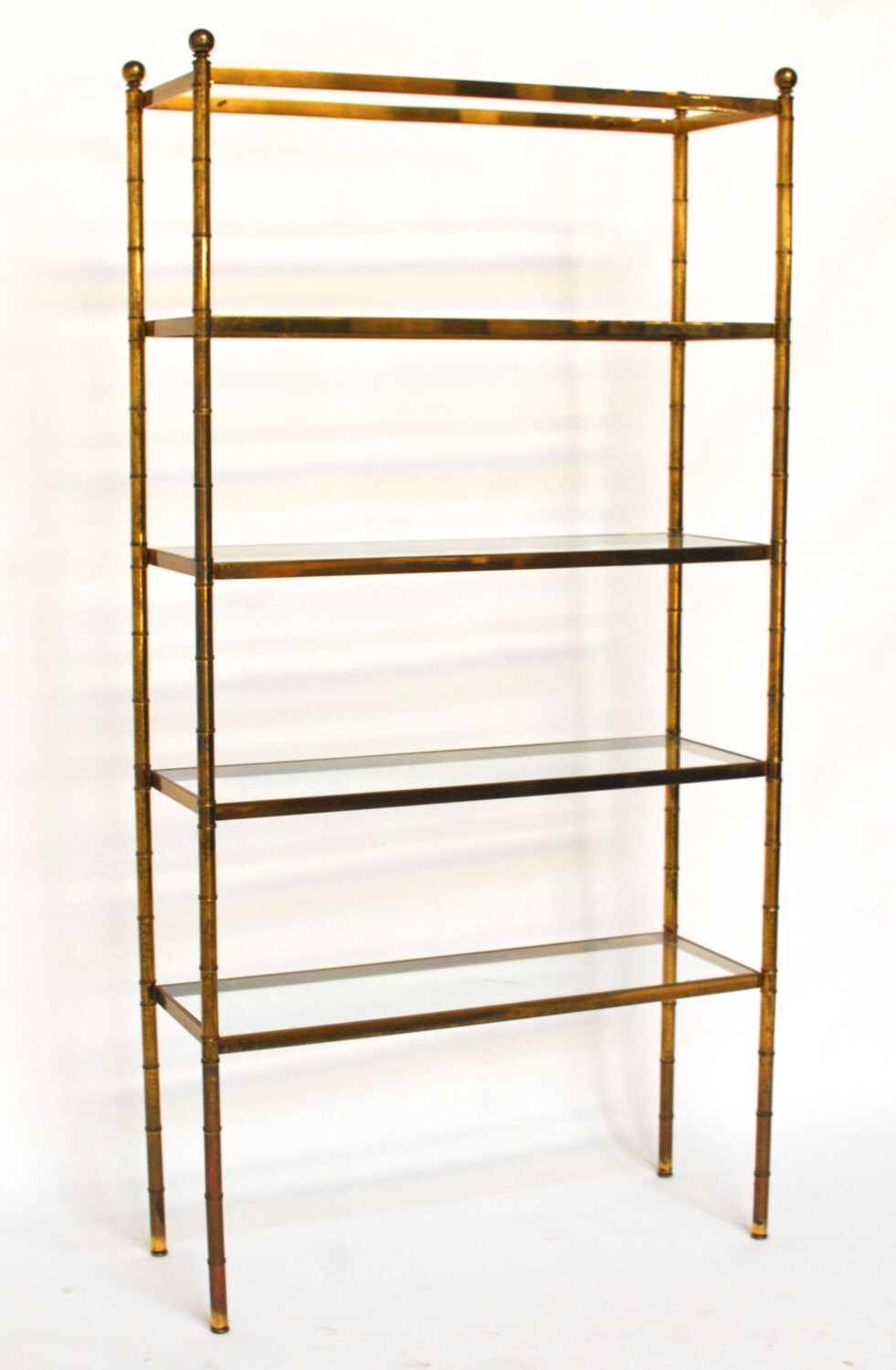 Regency Brass and Glass Etagere – Haute Juice