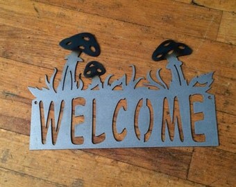 Metal Rustic Welcome Sign