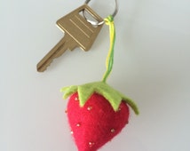 Unique felt strawberry related items | Etsy