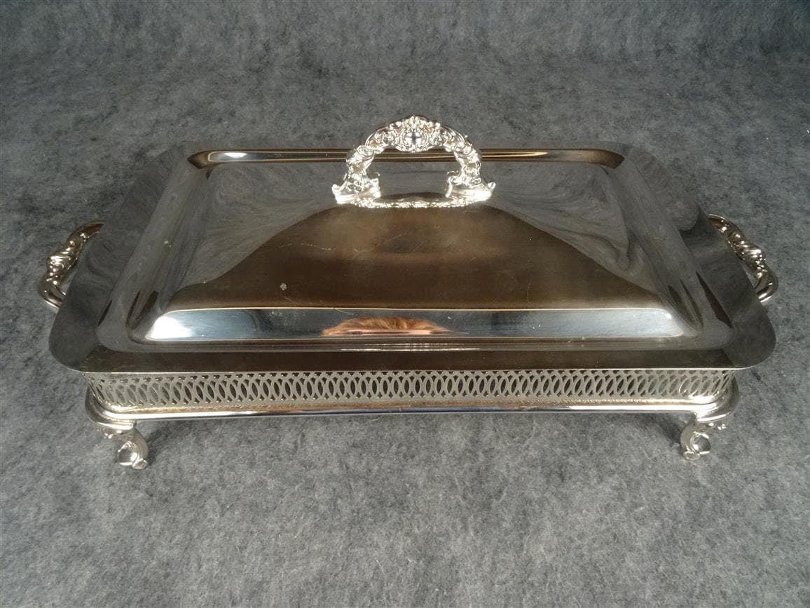 Vintage Silver Plated Rectangle Casserole Server With Lid. – Haute Juice