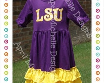 Popular items for lsu game day dress on Etsy