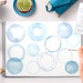 Watercolor clipart circles borders and frames 48 pc light