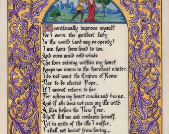 Medieval poetry | Etsy