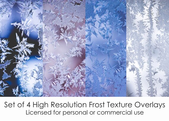 Frost Texture Overlay Winter Textures Digital Paper