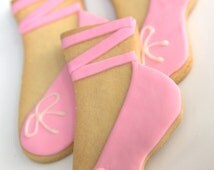 Unique ballet shoe cookies related items | Etsy