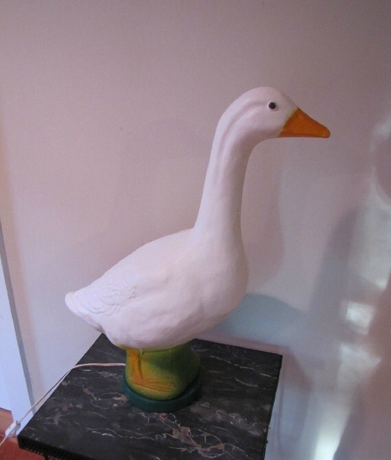 RESERVED Authentic Gladys the Goose Lamp Vintage 1970s 1980s